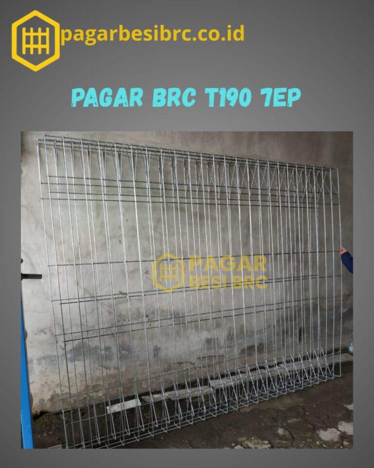 Pagar BRC Tinggi 190cm 7mm Finishing Elektroplating - Pagarbesibrc.co.id